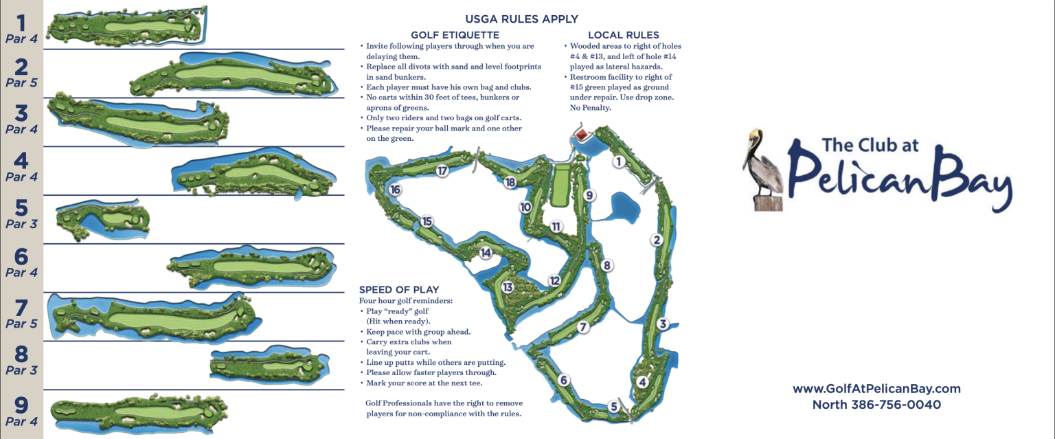 About the Course - Pelican Bay Golf Club North